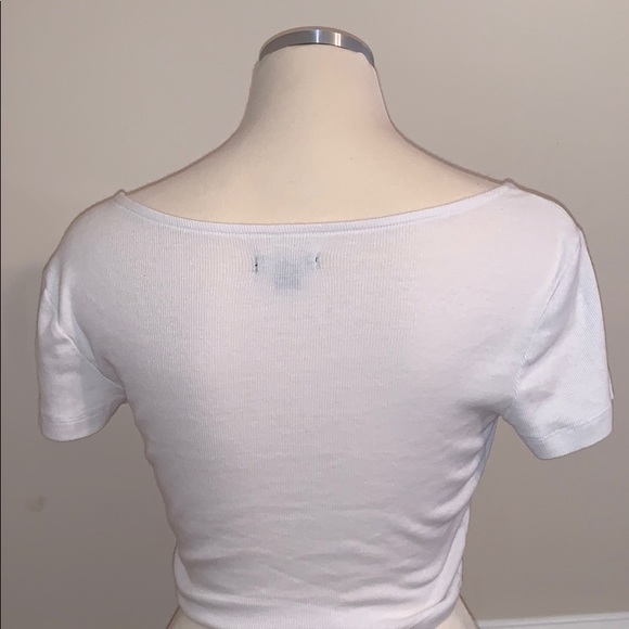 wild fable | Tops | Simple White Crop Top | Poshmark